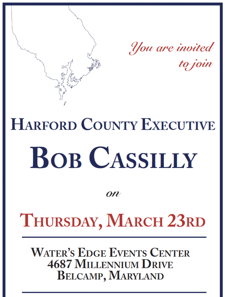 Upcoming Events – Bob Cassilly for Harford County Executive